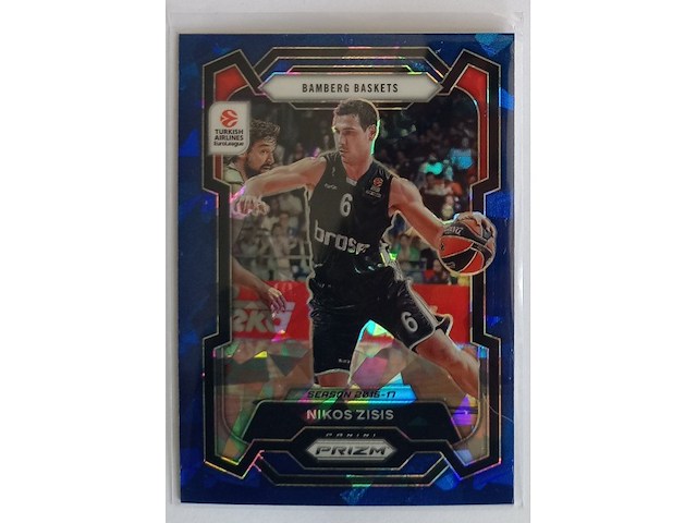 2023/24 Panini Prizm Euroleague Zizis #/125 Blue Ice