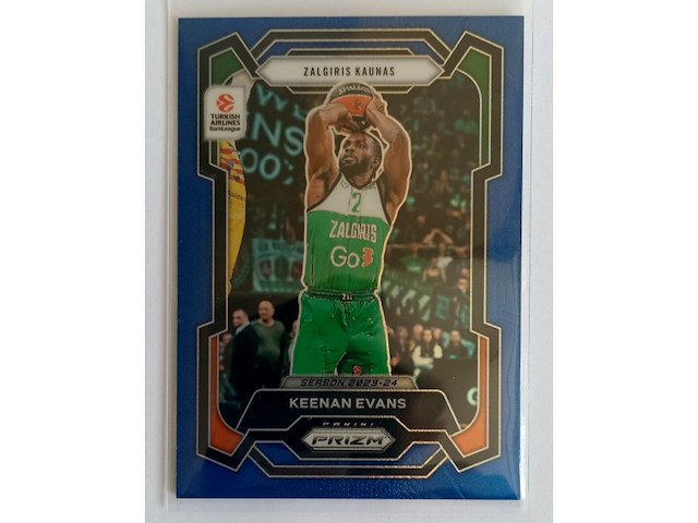 2023/24 Panini Prizm Euroleague Evans #/199 Blue