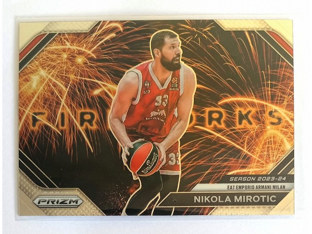 2023/24 Panini Prizm Euroleague Mirotić Fireworks