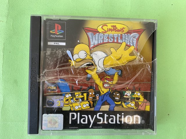 The Simpsons Wrestling - PS1 kutija