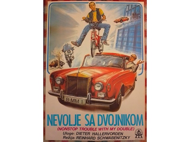 plakat NEVOLJE SA DVOJNIKOM