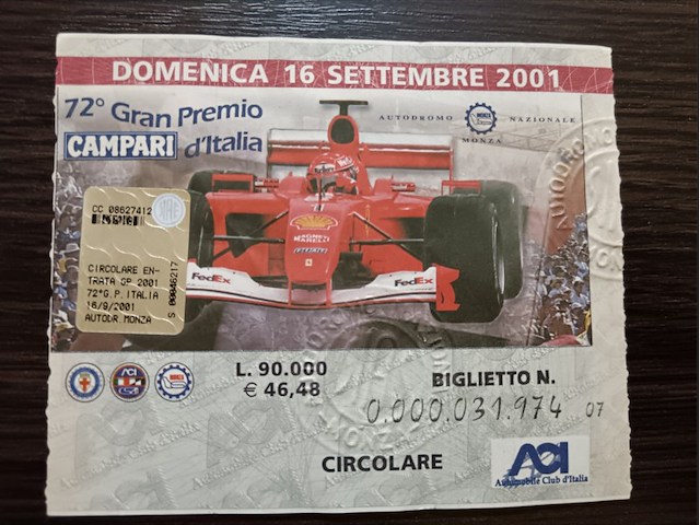 Formula 1 Monca 2001