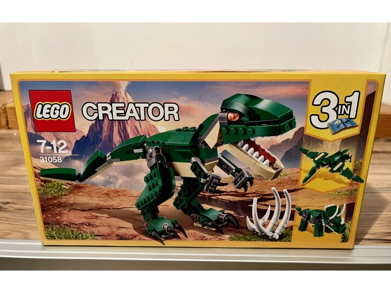 NOV Lego 3u1 Creator 31058 Mocni dinosaurusi Mighty Din