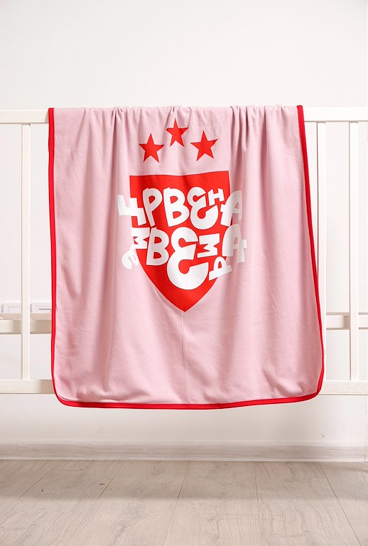 Prekrivač za bebe Crvena Zvezda roze