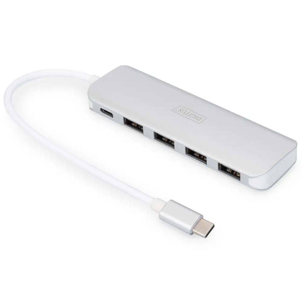 Digitus USB-C hub USB 3.0, 5 portova, Beli