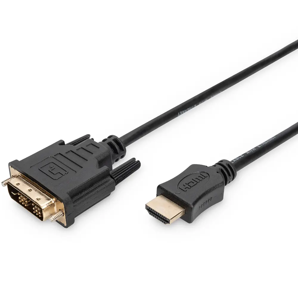 Digitus Kabl HDMI na A-DVI, 2m, Crni