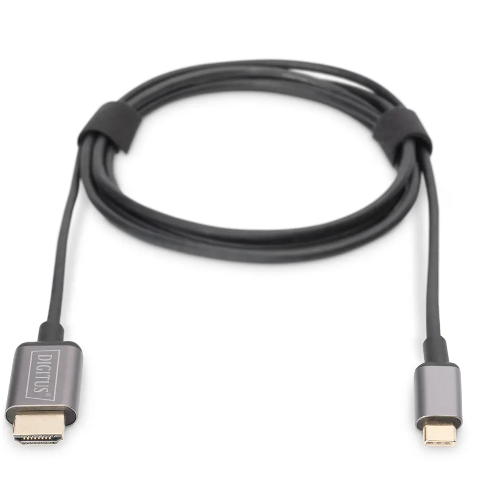 Digitus Kabl USB Tip C na HDMI 4K 1.8m, Crni