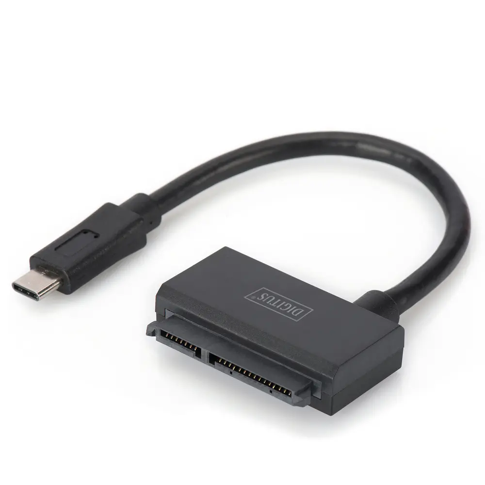 Digitus Adapter USB-C na SATA 3 za 2.5" SSD/HDD, Crni