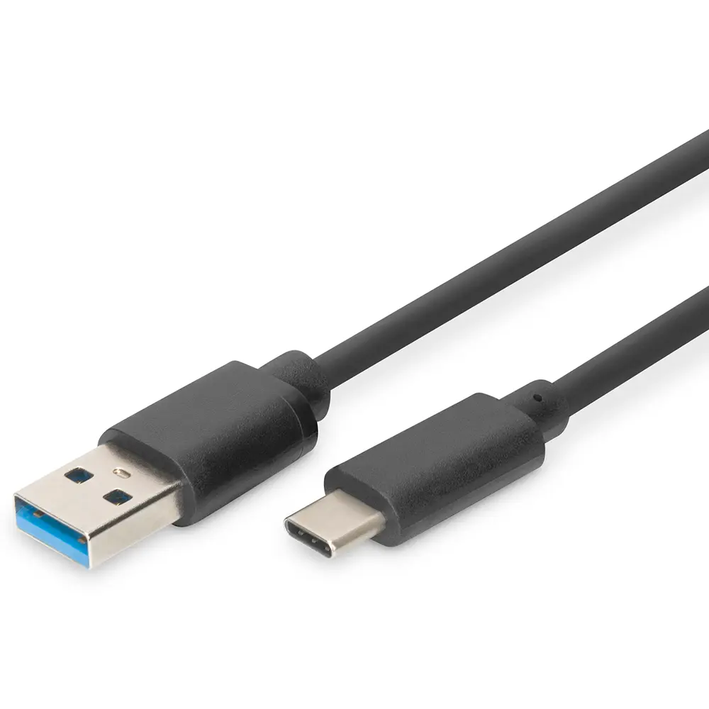 Digitus Kabl USB-C na USB-A, 1m, Crni