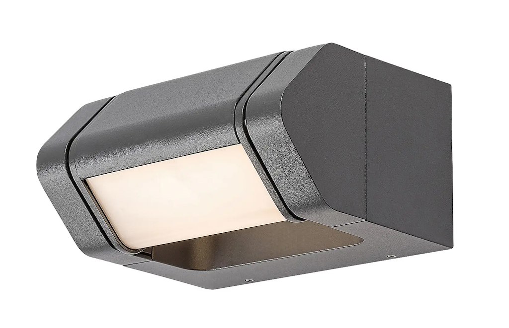 RABALUX Medna Spoljna zidna lampa, LED, IP54, 8W, 530lm, Antracit
