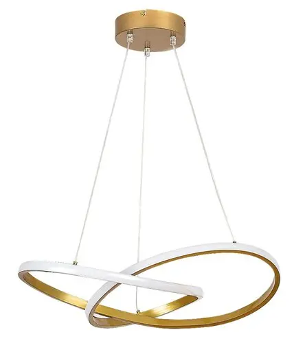 Rabalux Visilica Castiel, LED 36W, 3000K, 56x35cm, Zlatne boje