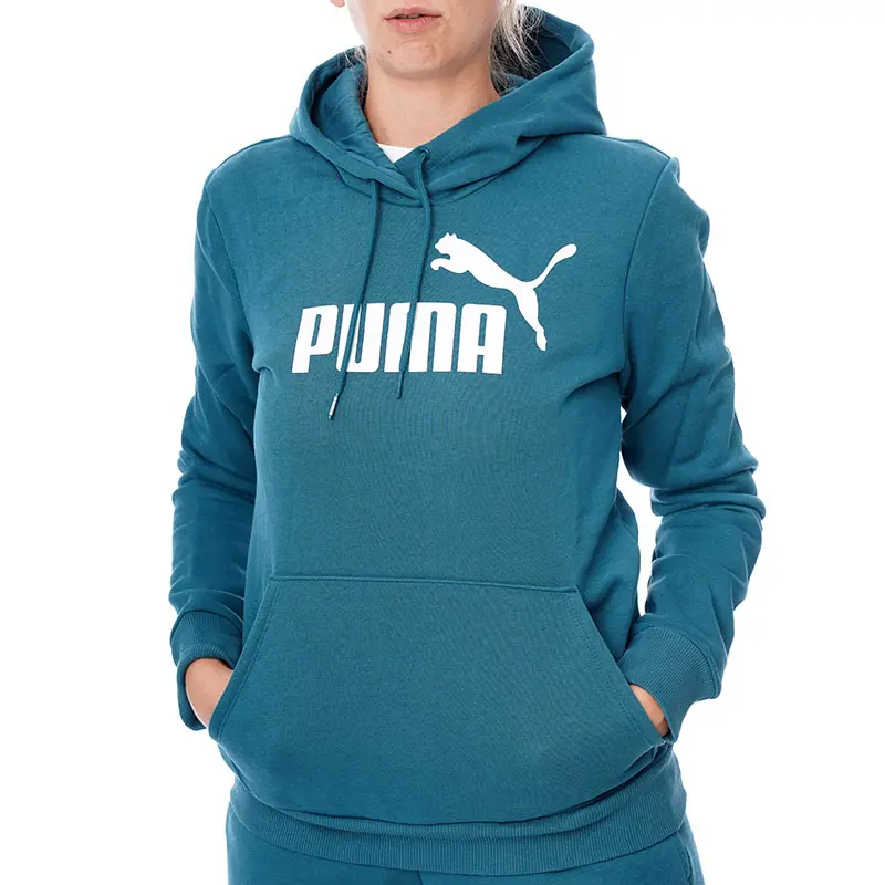 PUMA Ženski duks ESS Logo, Plavi