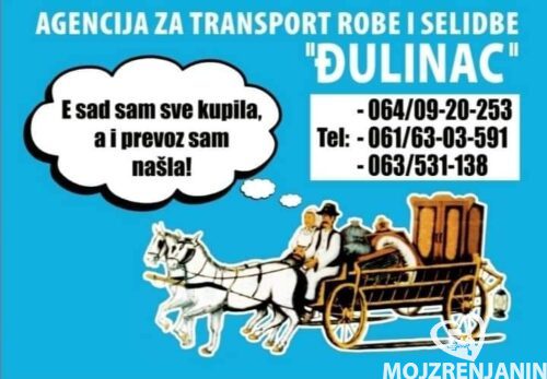 Kamionski i kombi transport robe i selidbe Djulinac