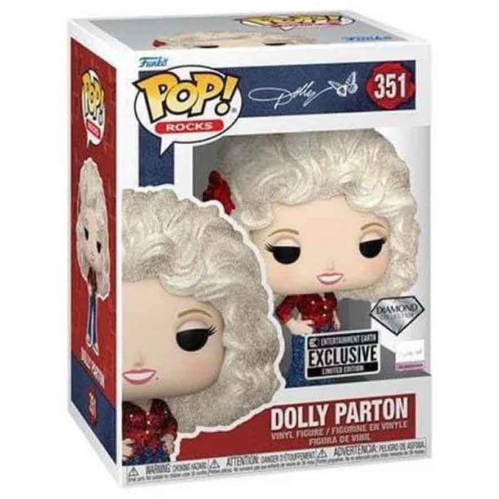 Figura Funko POP! Rocks - Dolly Parton - Diamond Collection