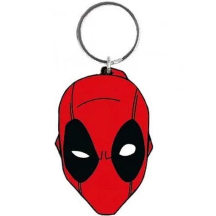 Privezak Pyramid - Marvel Comics - Deadpool Face 6 cm - Rubber Keychain