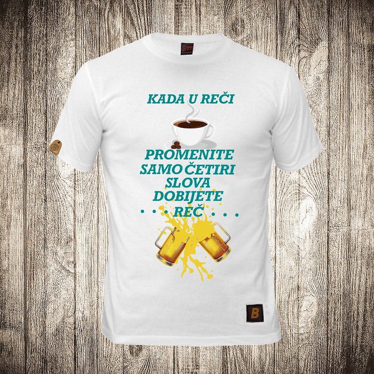 Kada u reči kafa promenite samo 4 slova dobijete reč PIVO