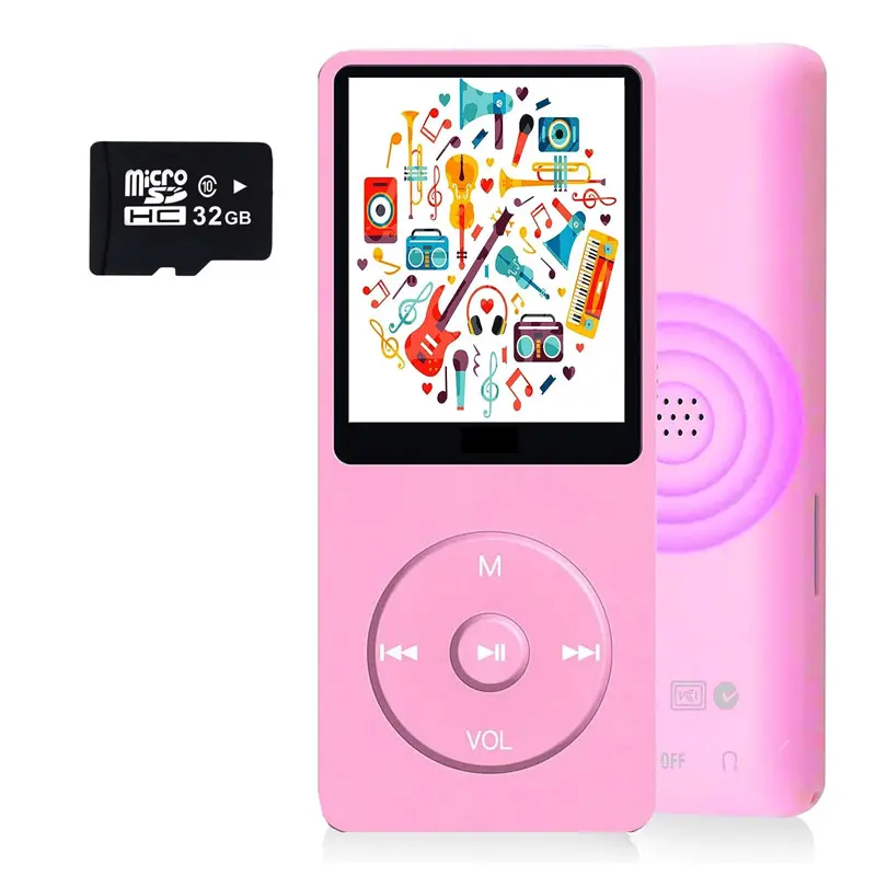 MP3 Player Bluetooth 32GB, Roze