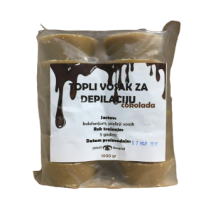 IZOHIT topli vosak za depilaciju ČOKOLADA 1kg