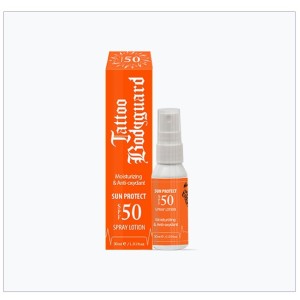 MESMERIE Tattoo Bodyguard SUN PROTECT SPF 50 sprej losion za zaštitu tetovaža od sunca i gubitka boje 30ml