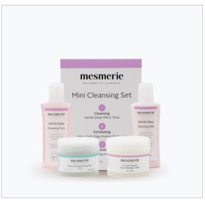 MESMERIE MINI CLEANSING SET za čistu, hidriranu i blistavu kožu lica