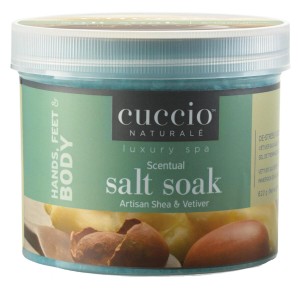 CUCCIO ARTISAN SHEA & VETIVER SCENTUAL SALT SOAK 822g