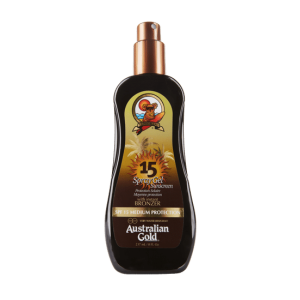 AUSTRALIAN GOLD SPF 15 Spray Gels vith Bronzer