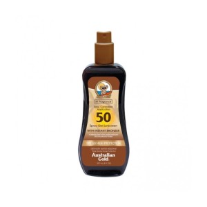 AUSTRALIAN GOLD SPF 50 Spray Gels vith Bronzer