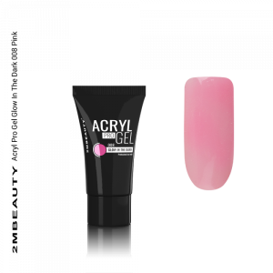 2M BEAUTY ACRYL PRO GEL - GLOW IN THE DARK 008 PINK 30g