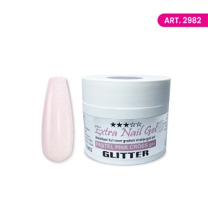 ENG PASTEL PINK GEL CROSS GLITTER 50 ml.