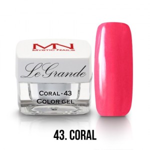 MYSTIC NAILS LEGRANDE color gel - no.43. - Coral - 4g