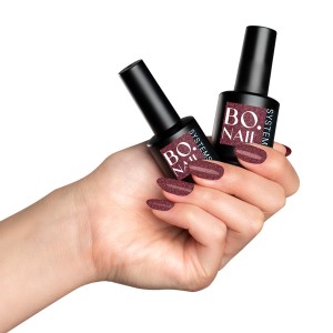 BO NAILS Gel lak za nokte 022 "So Hot" Bordo - 7 ml