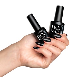 BO NAILS Gel lak za nokte 006 "Black" Crni - 7 ml