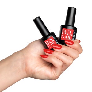 BO NAILS Gel lak za nokte 020 "Fiesta" Crveni - 7 ml