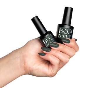 BO NAILS Gel lak za nokte 027 "Starry Sky" - Sivi - 7 ml