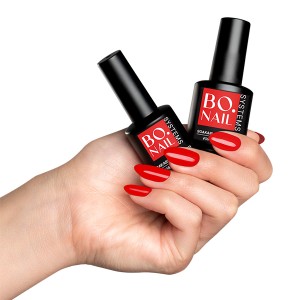 BO NAILS Gel lak za nokte 081 "Red Alert" Crveni - 7 ml