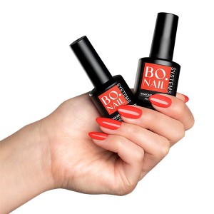 BO NAILS Gel lak za nokte 107 "Hot Stuff" Crveni - 7 ml