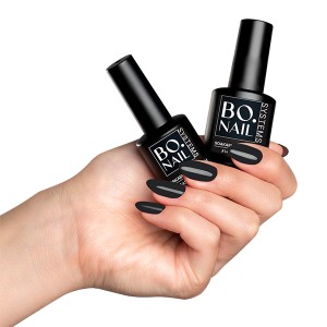 BO NAILS Gel lak za nokte 145 "Graphite" Crni - 7 ml