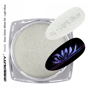 2M BEAUTY GLOW GLITTER WHITE 04 - LIGHT BLUE