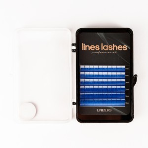 LINES LASHES Trepavice u boji - 0.07 D MIX (8-13mm) - PLAVA