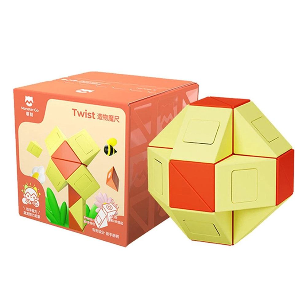 Rubikova kocka - Monster GO Twist Snake Cube 24 Blocks Yellow/Orange