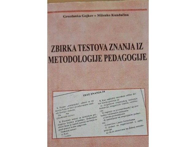 Zbirka testova znanja iy metodologije pedagogije