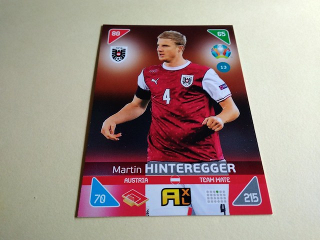 EURO 2020 Kick Off AXL - Base cards Br. 13