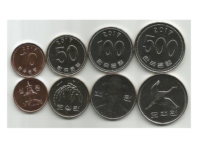 South Korea 2017. Set kovanica UNC