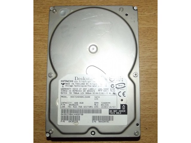 Hitachi Dekstar 400gb/sata