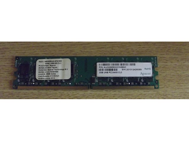 Apacer 2gb ddr2 800mhz