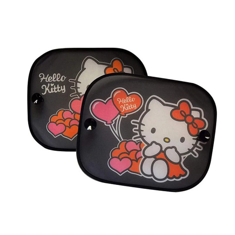 ŠTITNIK OD SUNCA HELLO KITTY CRNI ZA BOČNA STAKLA