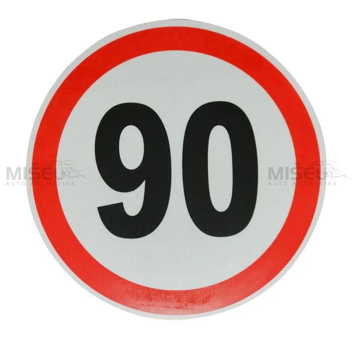 OGRANIČENJE BRZINE NALEPNICA 90 KM/H