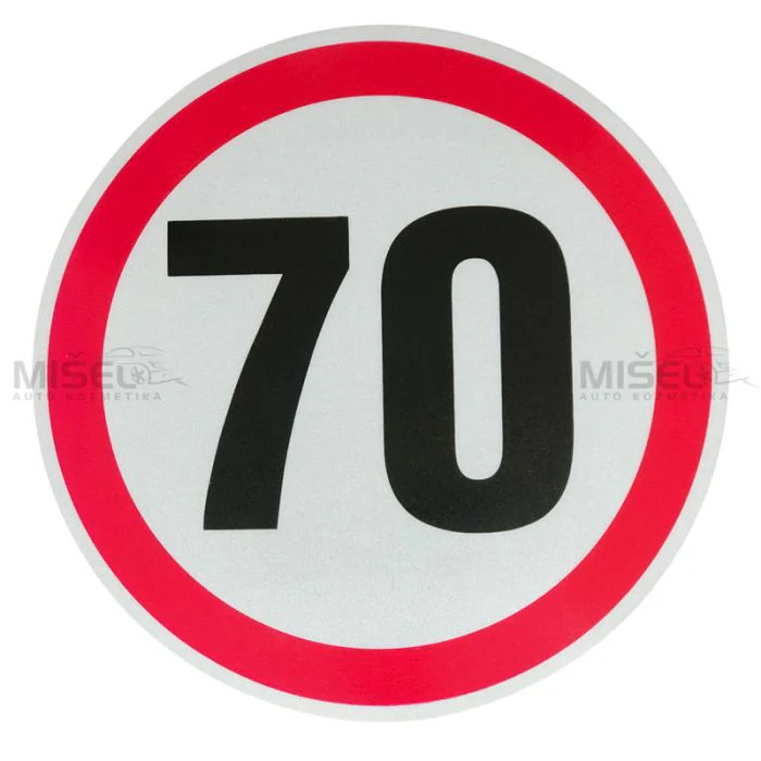 OGRANIČENJE BRZINE NALEPNICA 70 KM/H