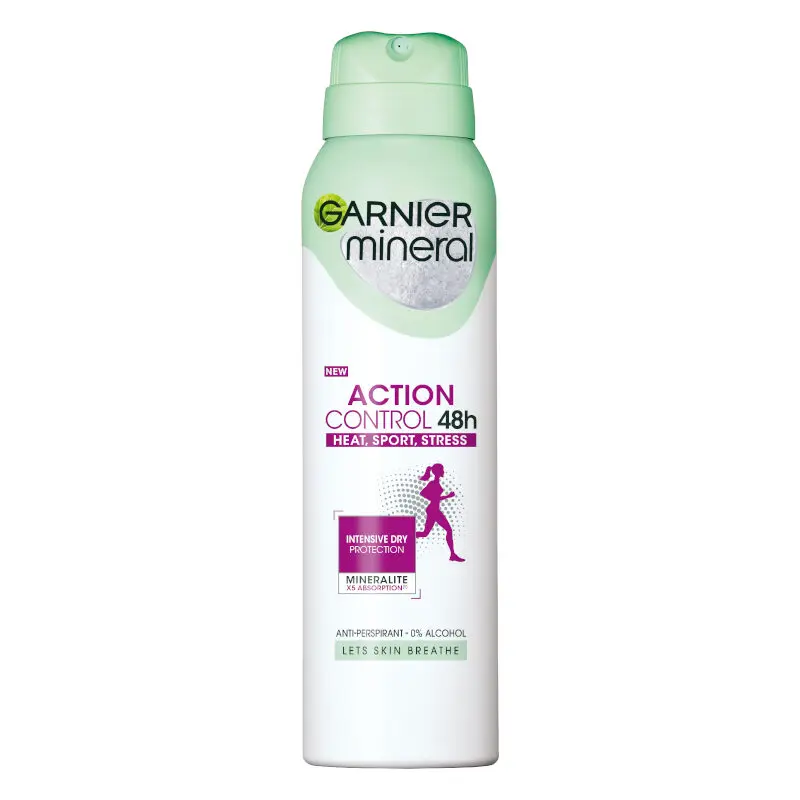 GARNIER Mineral Deo Ženski dezodorans u spreju Action Control Heat Stress 48h 150 ml