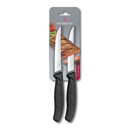 Nož VICTORINOX KUHINJSKI STEAK 12cm RECKAVI 2/1